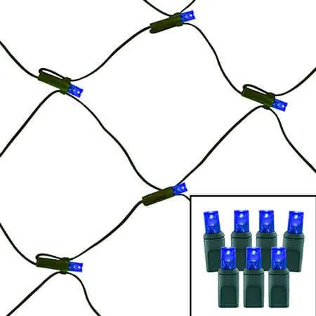 Perfect 100 Light Blue 5 Mm Wide Angle Conical LED Net Lights has a lot ...